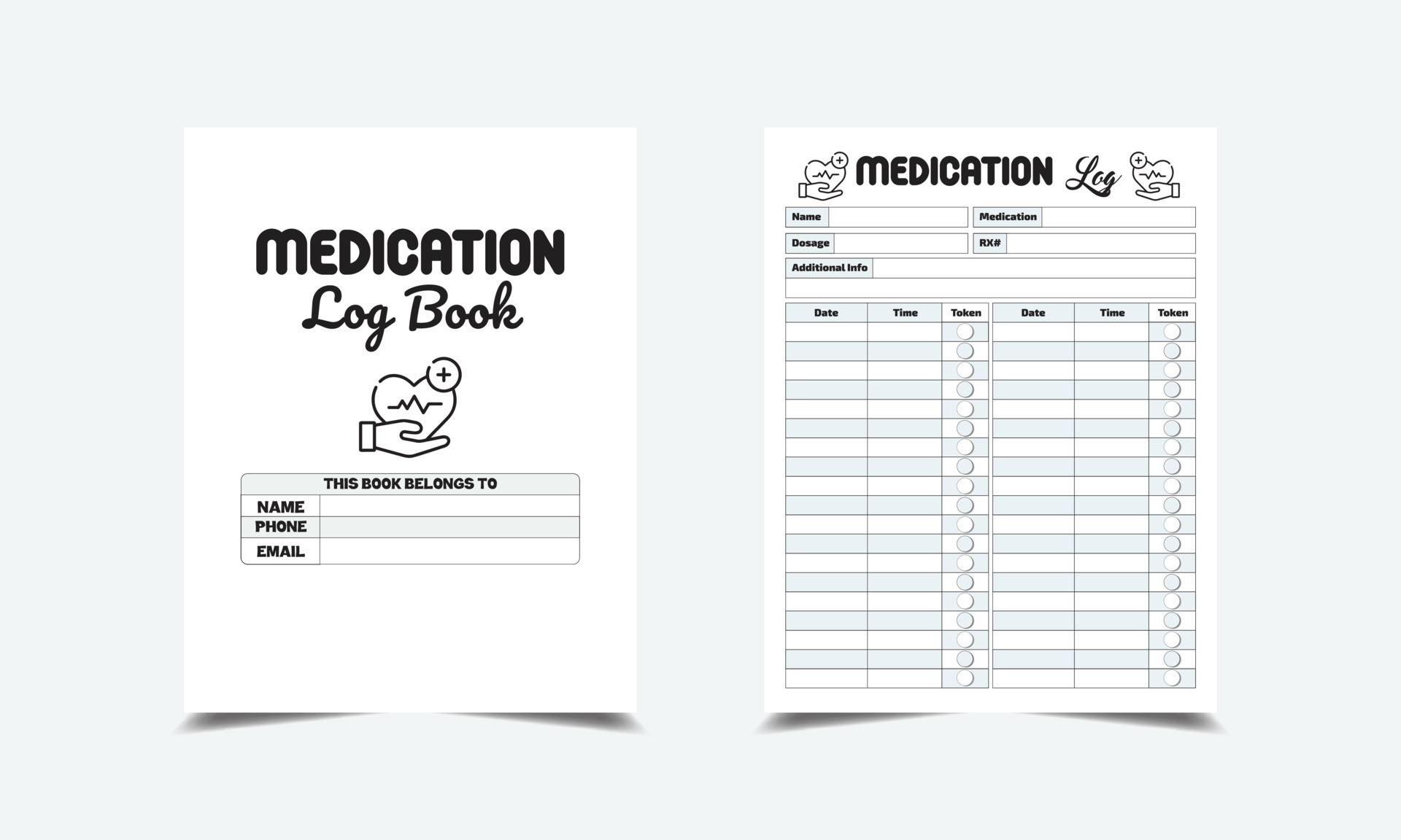 Medication Log Book kdp interior 20402847 Vector Art at Vecteezy Medication Log Book kdp interior 20402847 Vector Art at Vecteezy