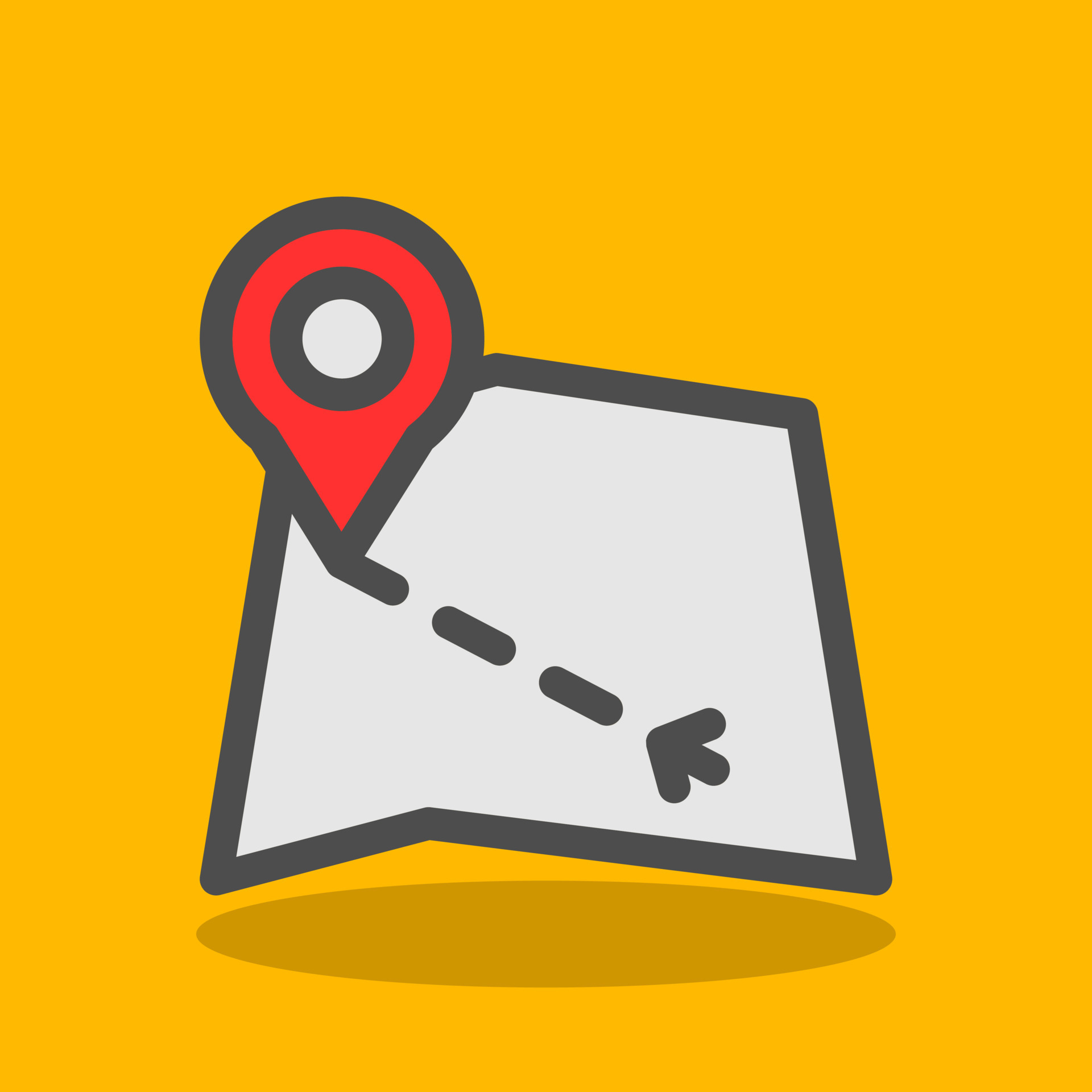 Route Map Vector Icon Design 20403025 Vector Art At Vecteezy