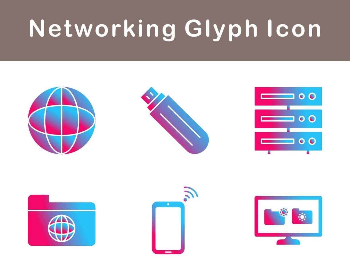 Networking Vector Icon Set 20406369 Vector Art at Vecteezy
