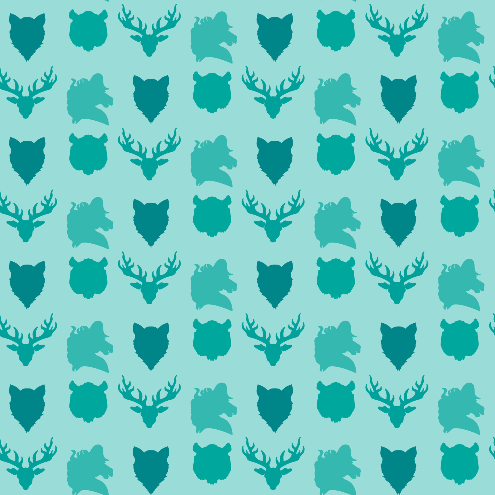 Wildlife seamless pattern 20406915 Vector Art at Vecteezy