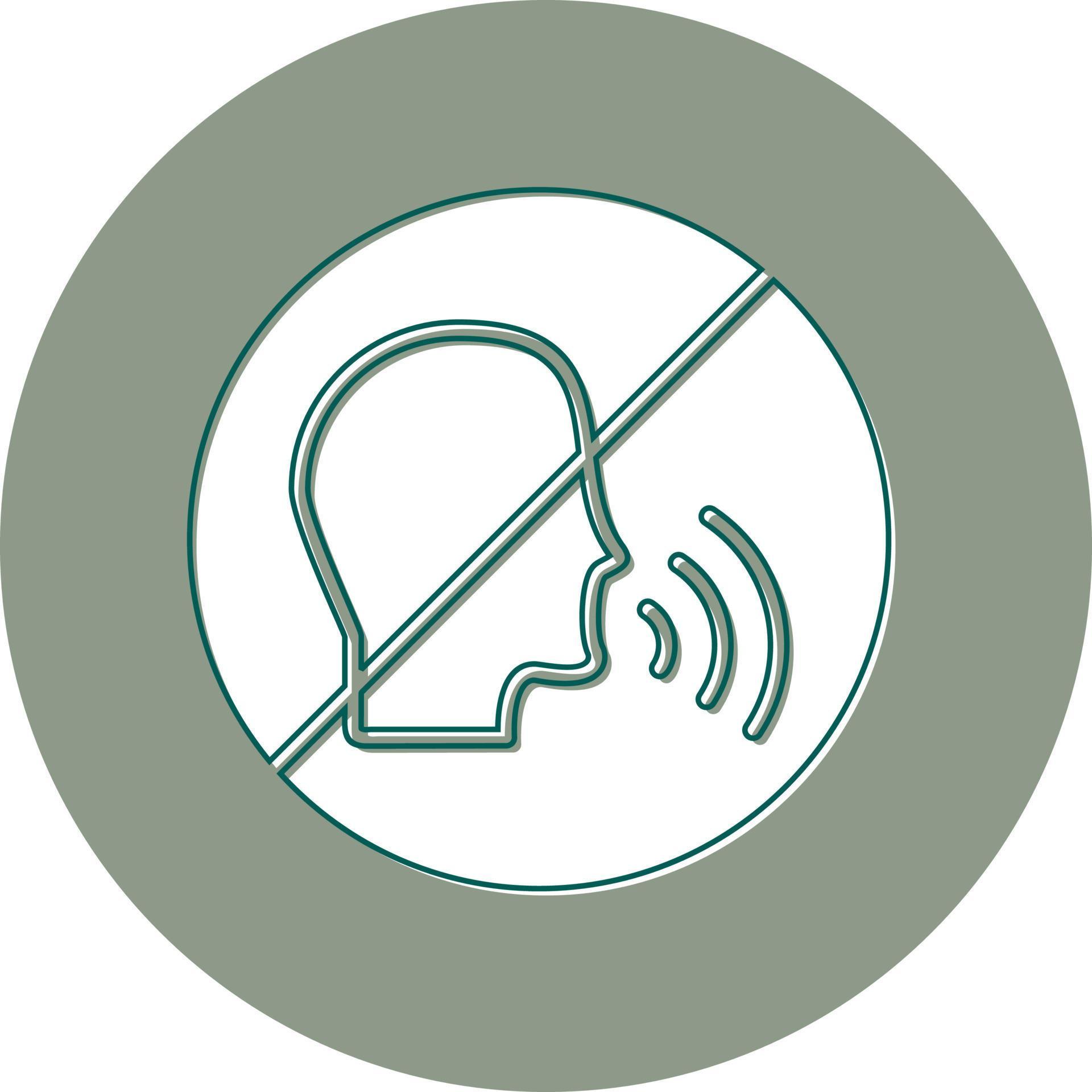 No Talking Vector Icon 20407699 Vector Art at Vecteezy