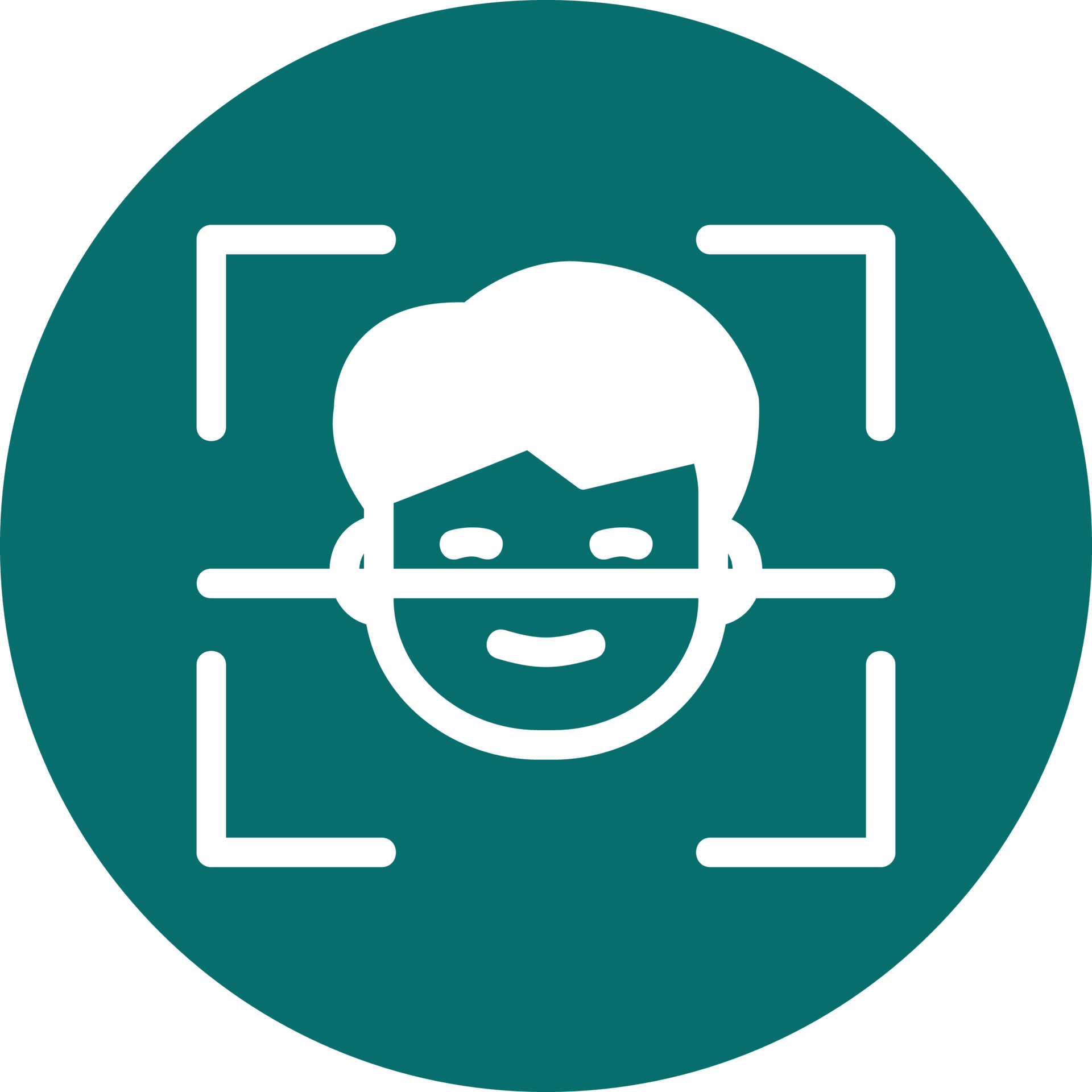 Facial Recognition Vector Icon 20412302 Vector Art At Vecteezy