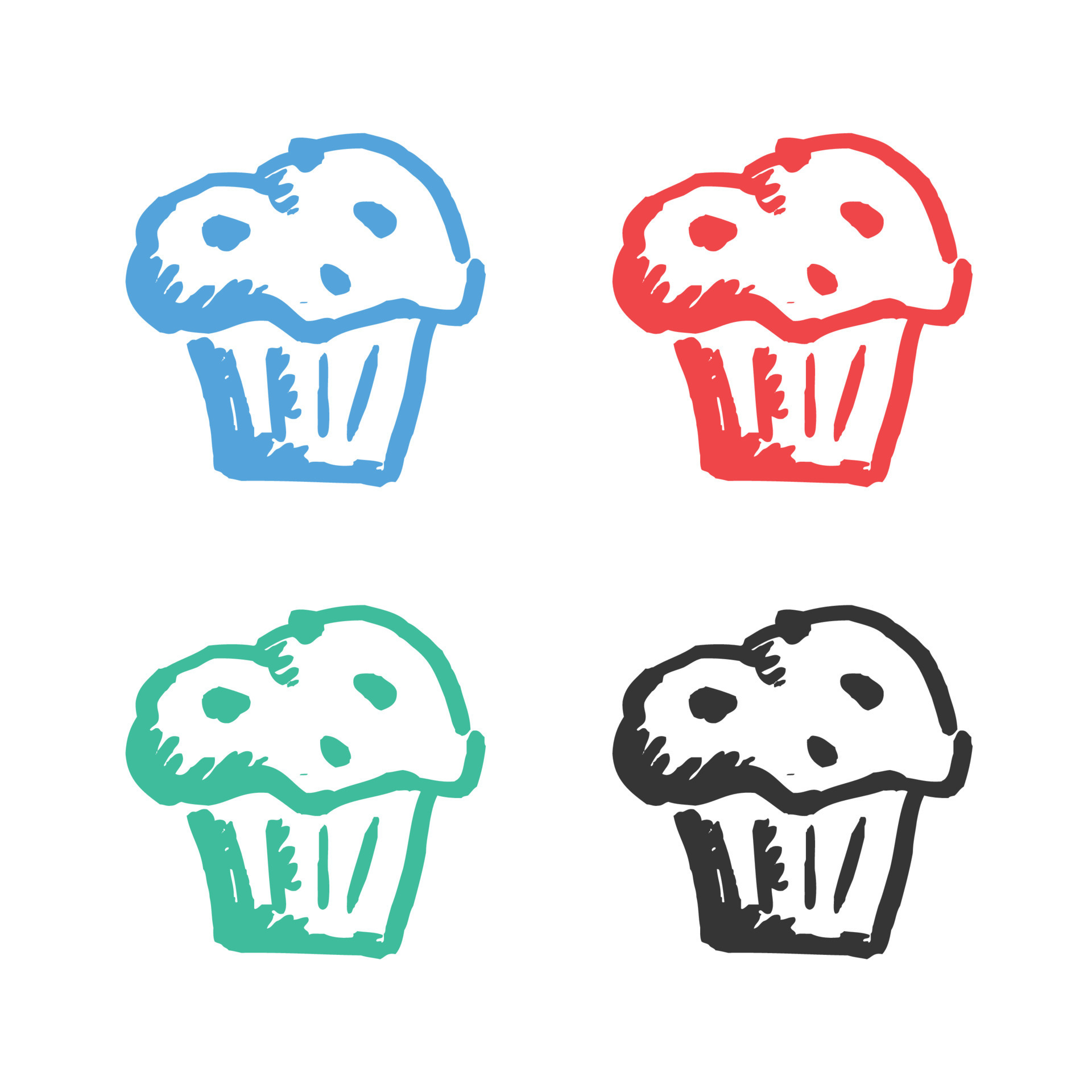 Cup Cake Icon Valentines Day Cupcake Muffin Cupcake Icon Logo Vector