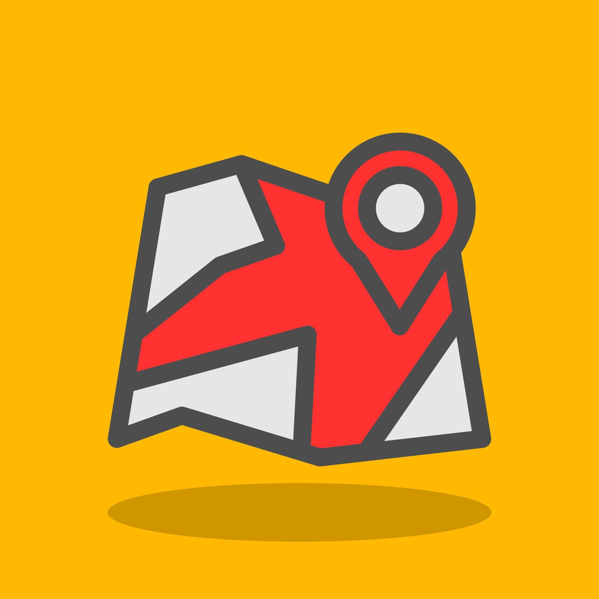 Paper Map Vector Icon Design 20412968 Vector Art at Vecteezy