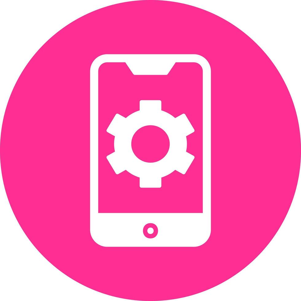 Mobile Settings Vector Icon 20415286 Vector Art at Vecteezy