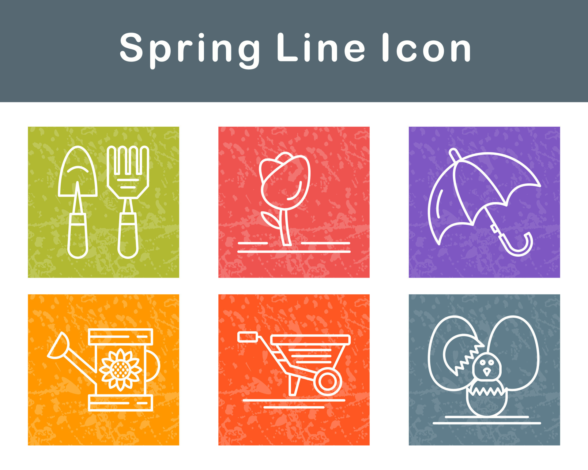 Spring Vector Icon Set 20422355 Vector Art at Vecteezy
