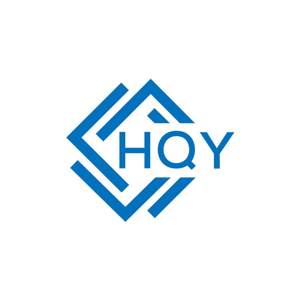 HQY letter logo design on white background. HQY creative circle letter logo concept. HQY letter ...