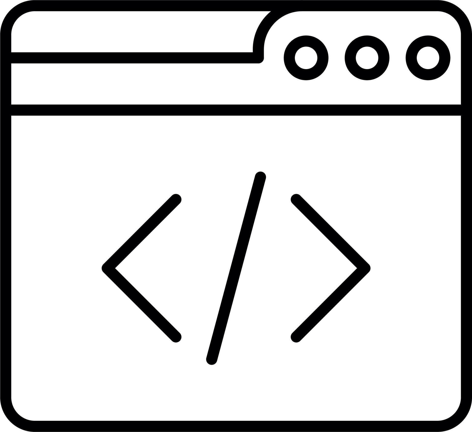 Web Programming Vector Icon 20423673 Vector Art At Vecteezy