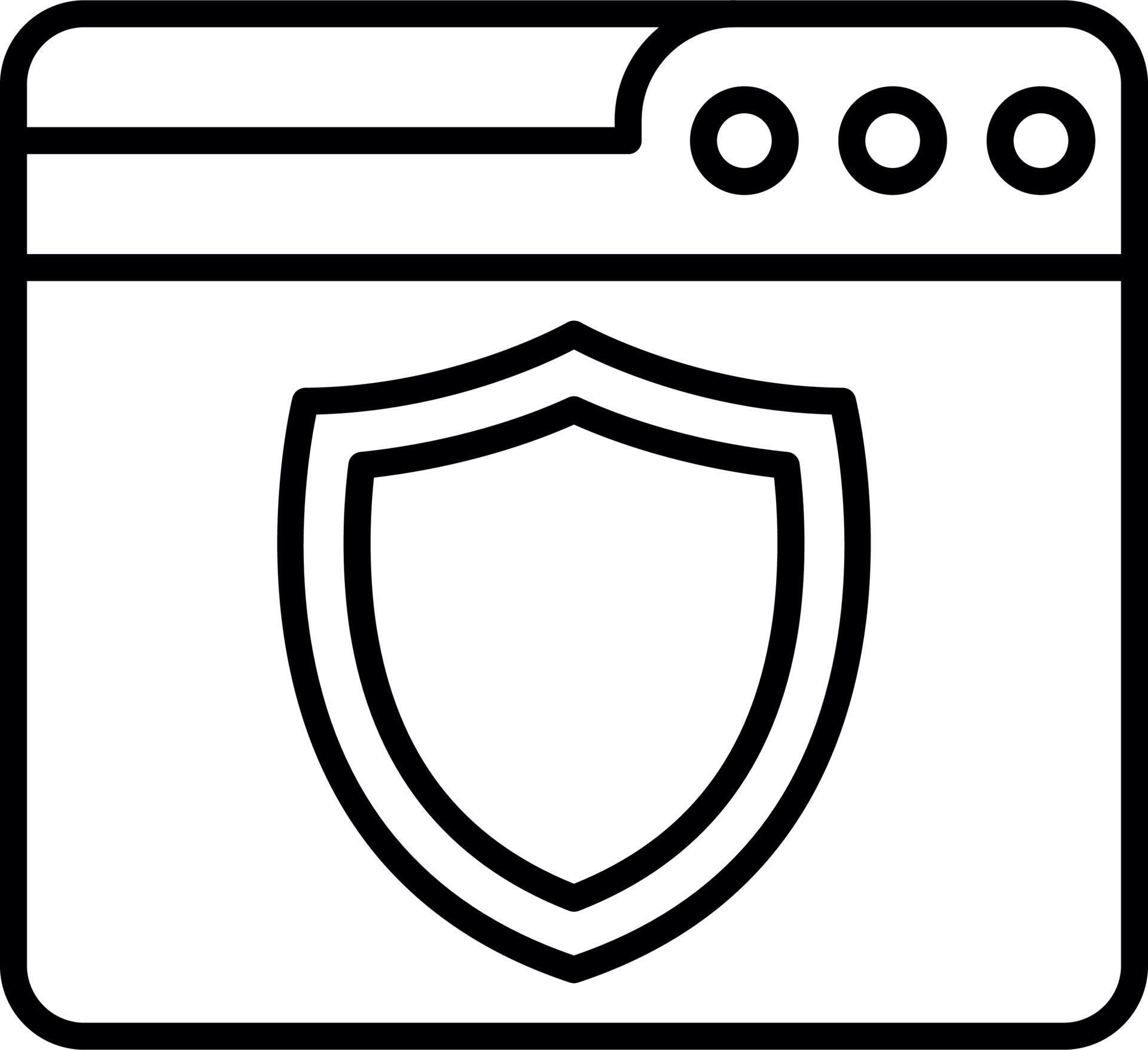 Browser Shield Vector Icon 20424142 Vector Art at Vecteezy