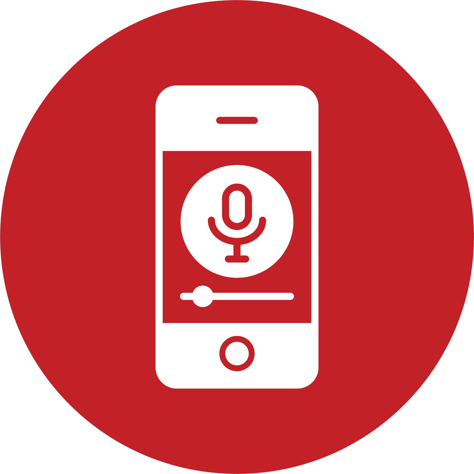Mobile Record Vector Icon 20428776 Vector Art At Vecteezy