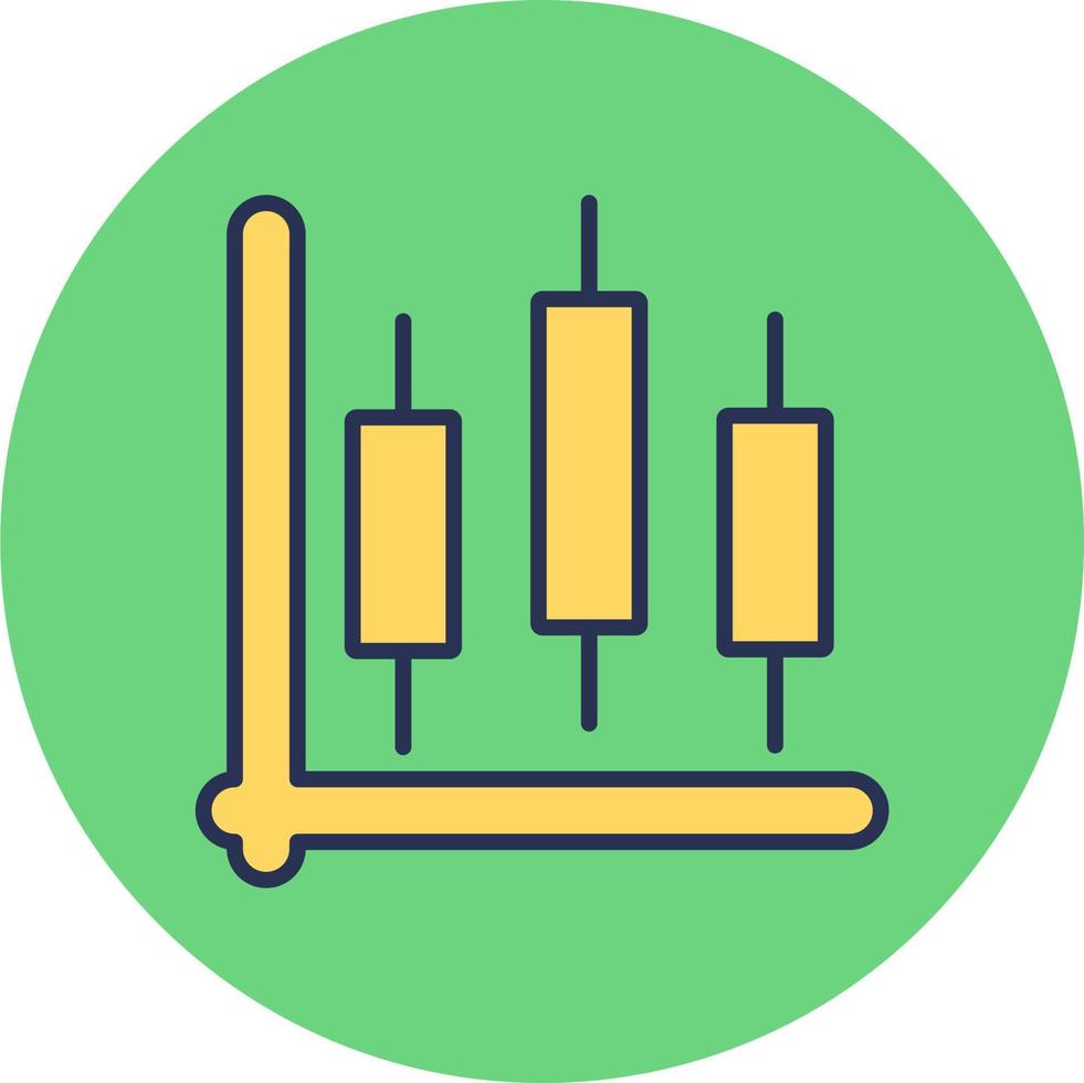 Candlestick Chart Vector Icon 20429216 Vector Art At Vecteezy