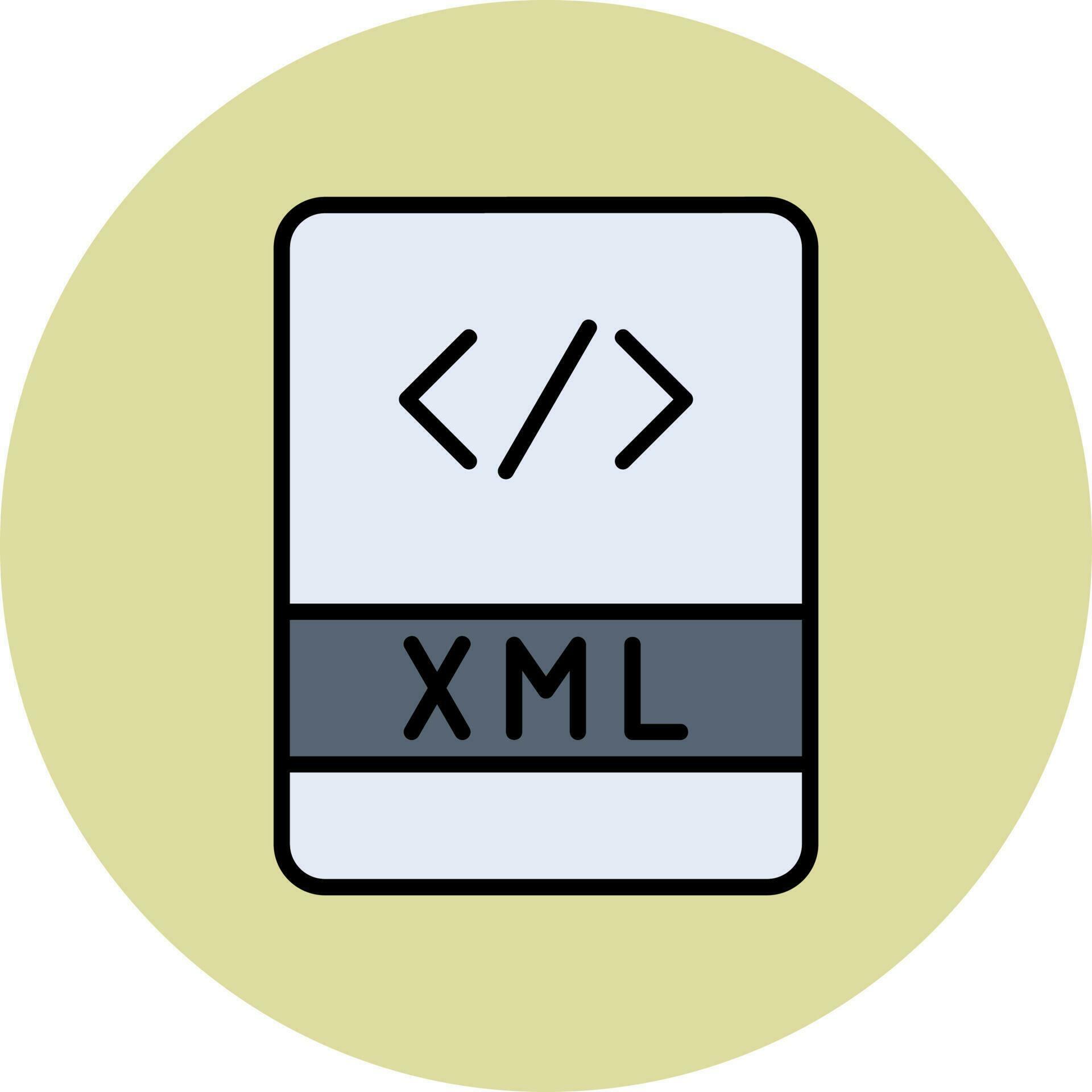 Xml File Vector Icon 20429890 Vector Art at Vecteezy
