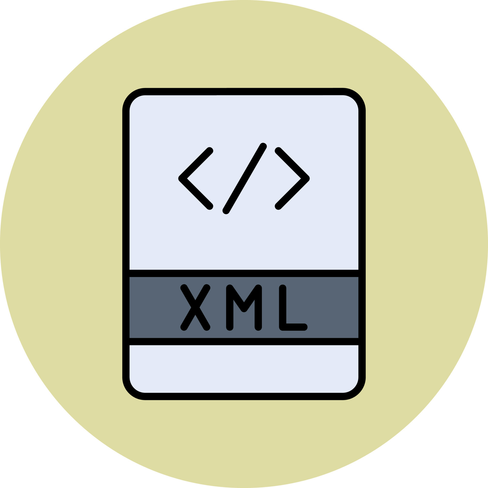 Xml File Vector Icon 20429890 Vector Art at Vecteezy