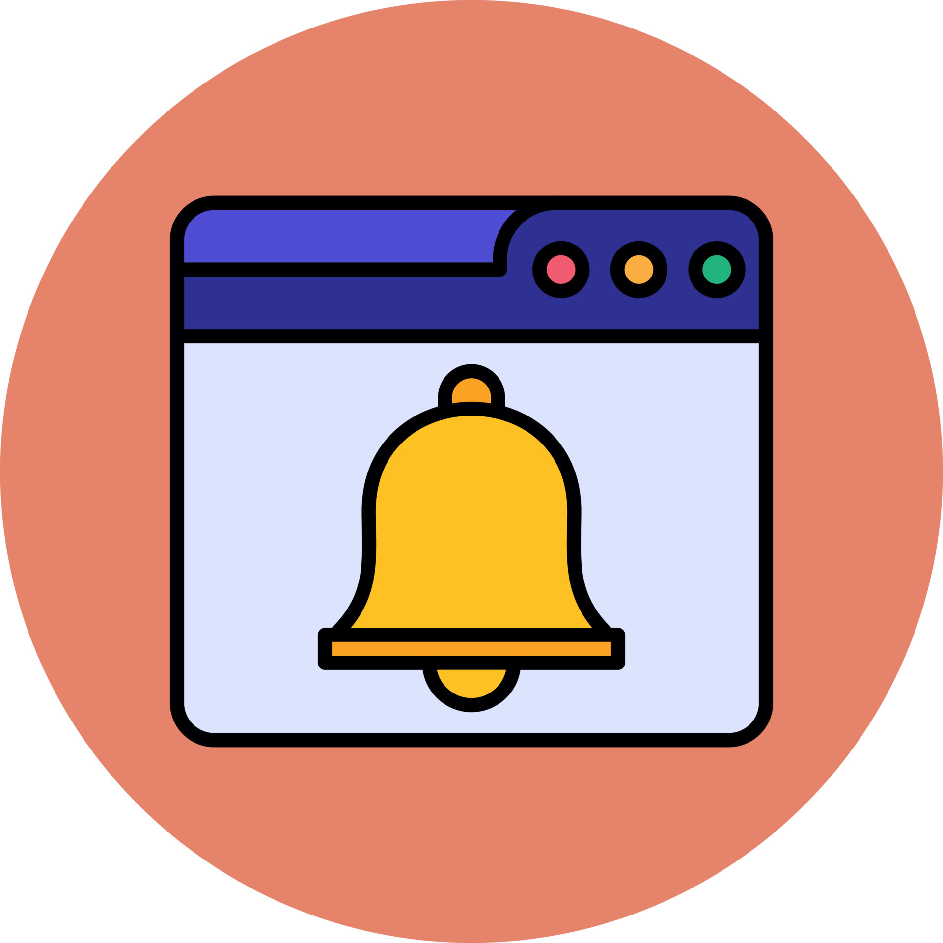 Web Notifications Bell Vector Icon 20431219 Vector Art at Vecteezy