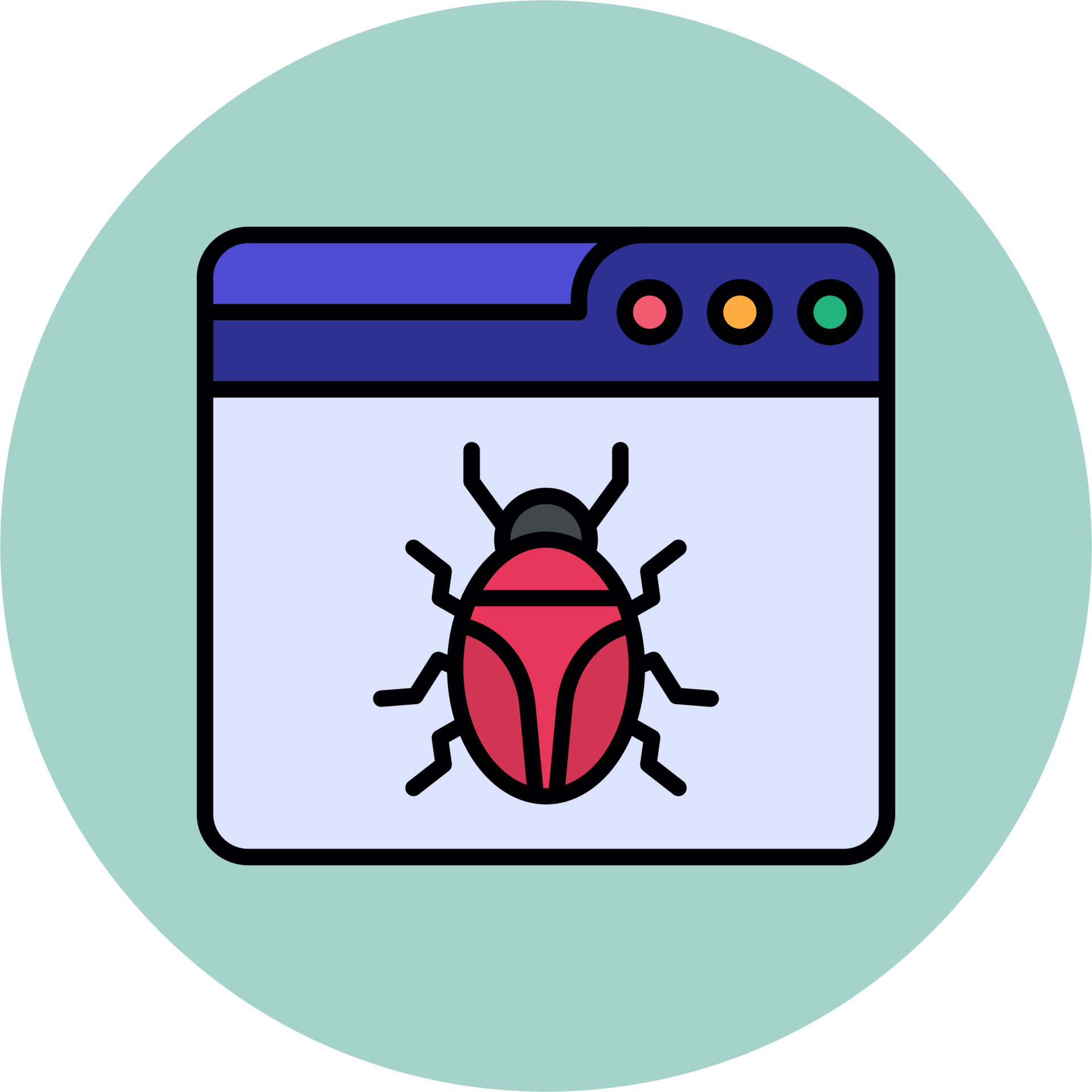 Web Bug Vector Icon 20431247 Vector Art At Vecteezy