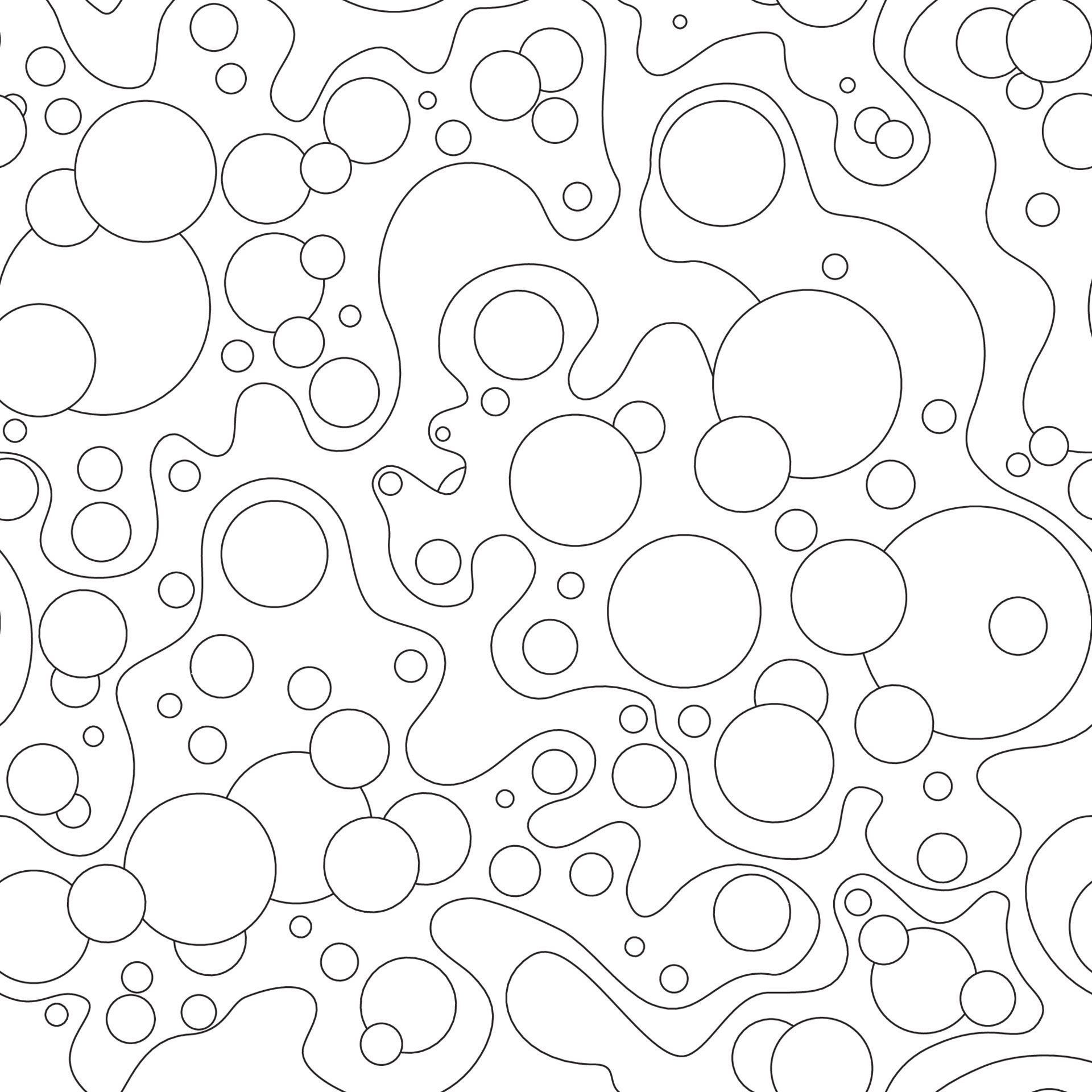 Abstract geometric seamless pattern. Bubble ornamental background ... Abstract geometric seamless pattern. Bubble ornamental background ...