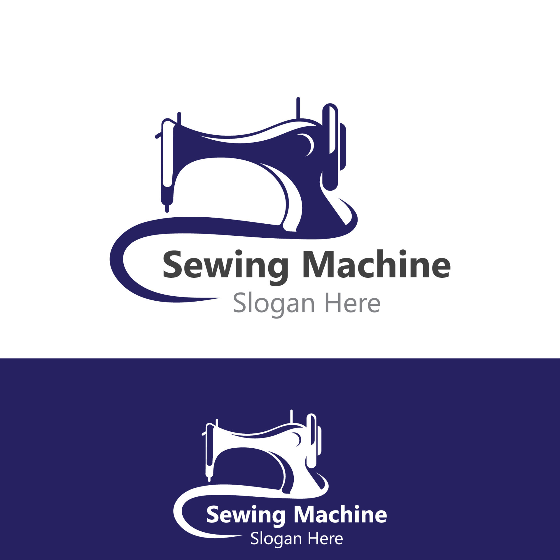 Sewing Machine Logo Design Concept Tailor Sewing Vector Fashion