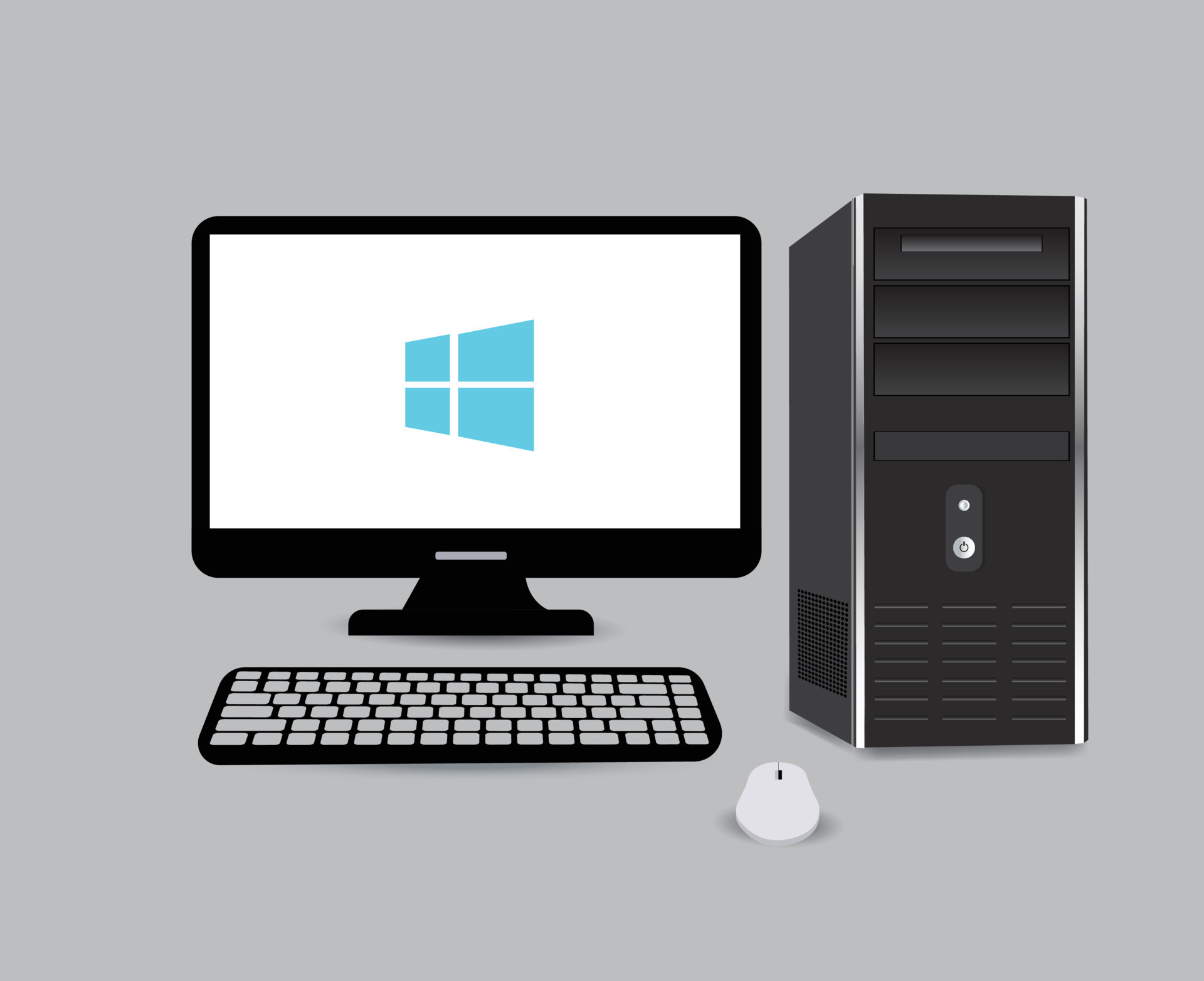 Desktop Computer flat vector illustration 20435424 Vector Art at Vecteezy Desktop Computer flat vector illustration 20435424 Vector Art at Vecteezy