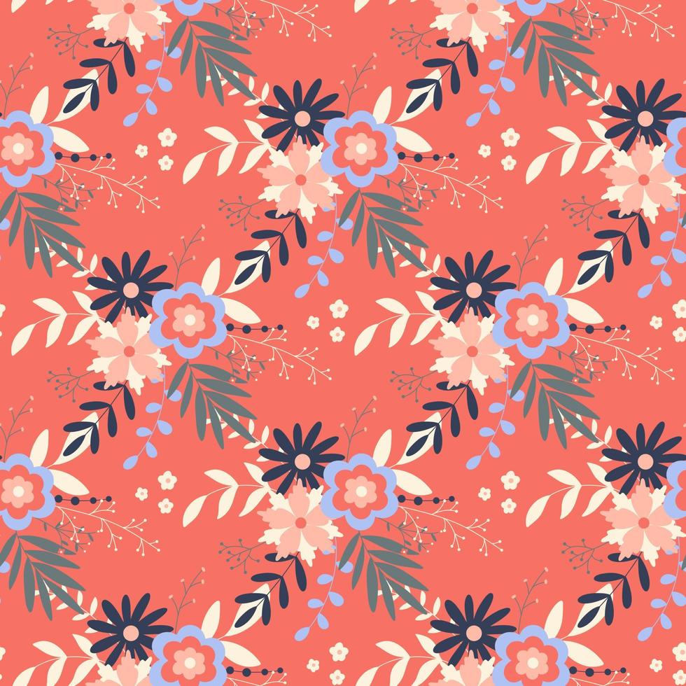 Floral spring seamless pattern 20436595 Vector Art at Vecteezy
