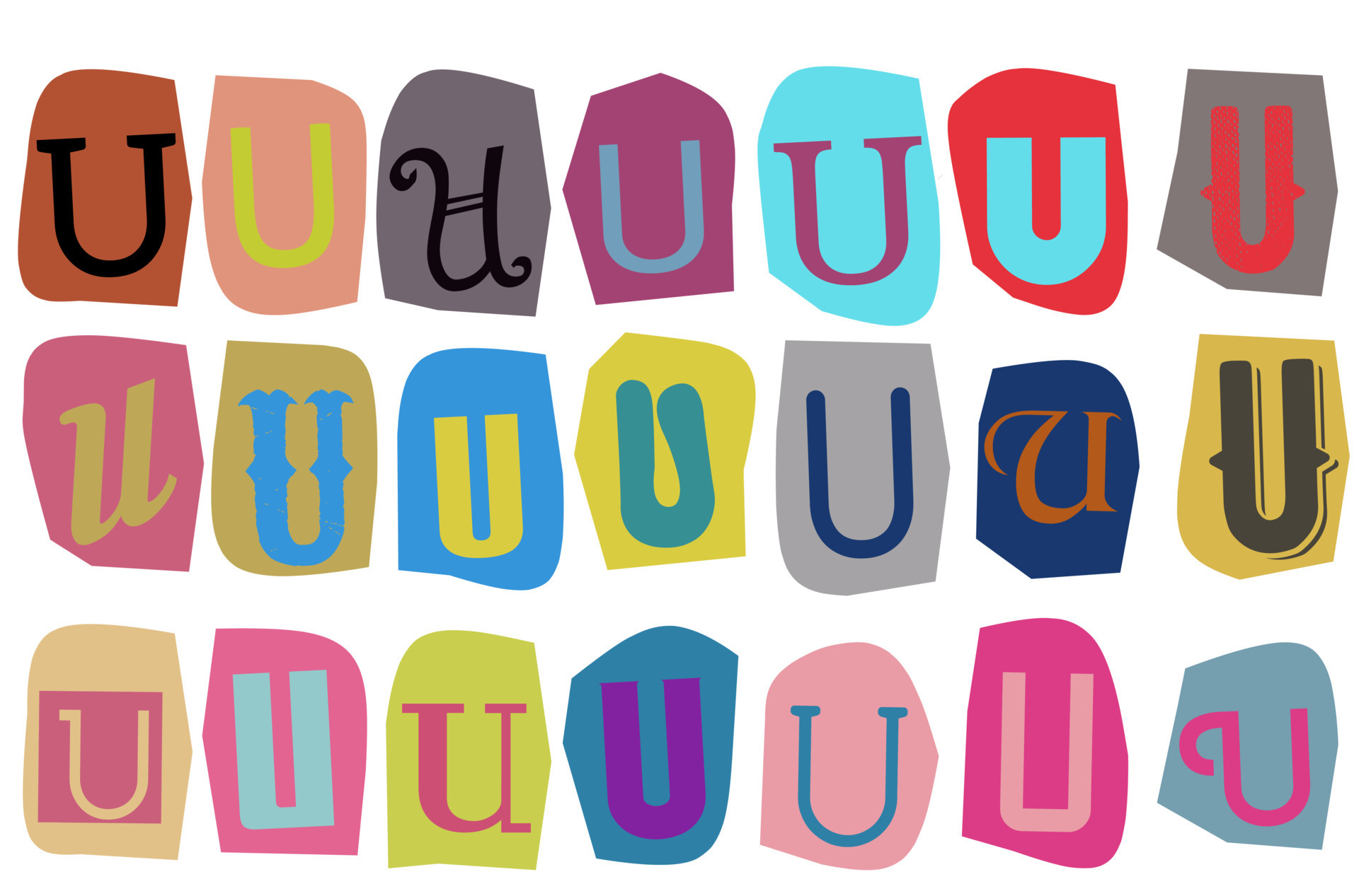 alfabeto tu- vector cortar periódico y revista letras, papel estilo rescate Nota letra 20436673 ...