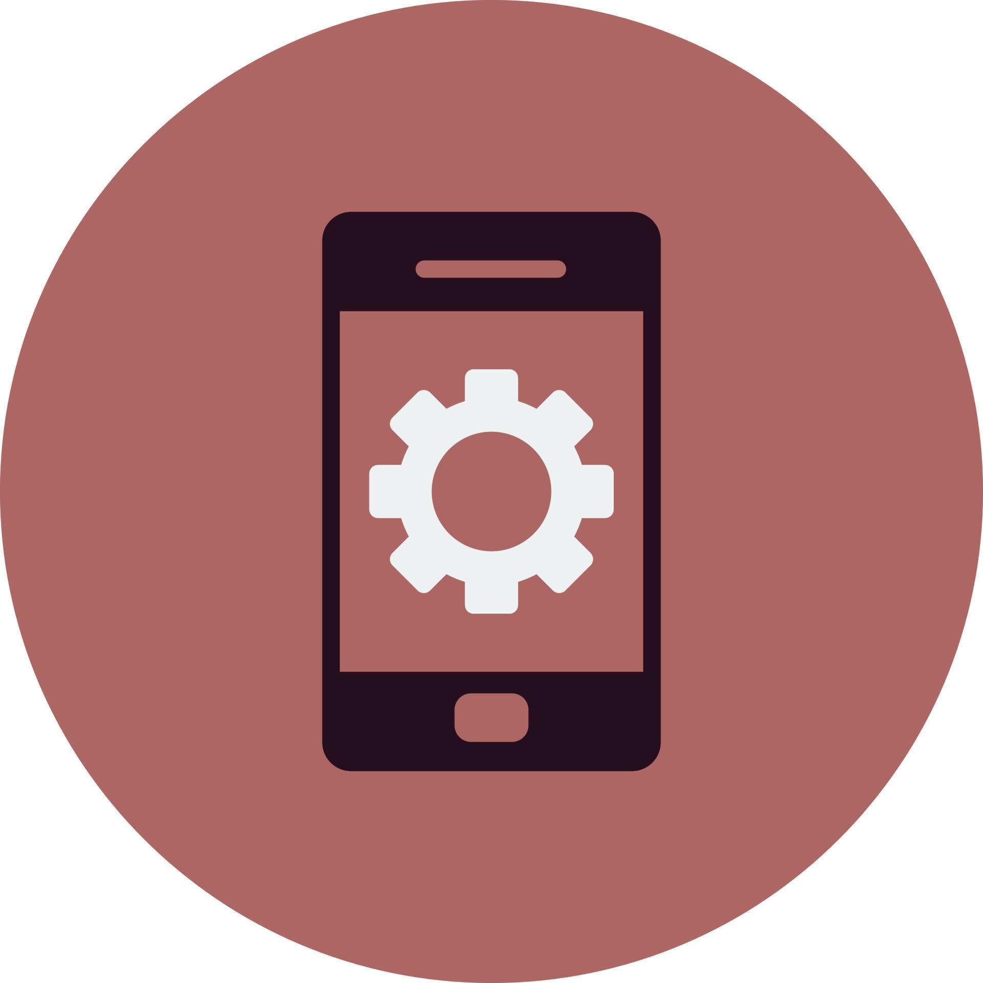 Mobile App Vector Icon 20440649 Vector Art At Vecteezy