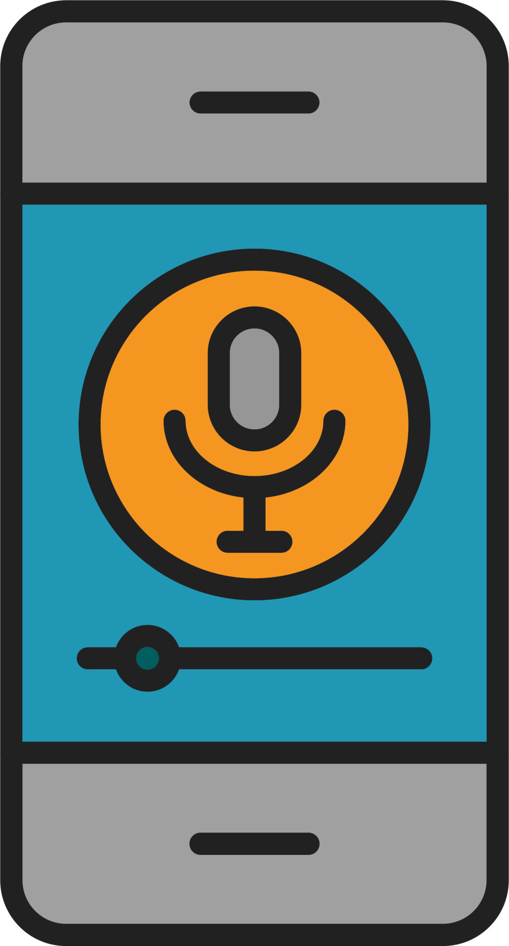 Mobile Record Vector Icon 20441544 Vector Art At Vecteezy