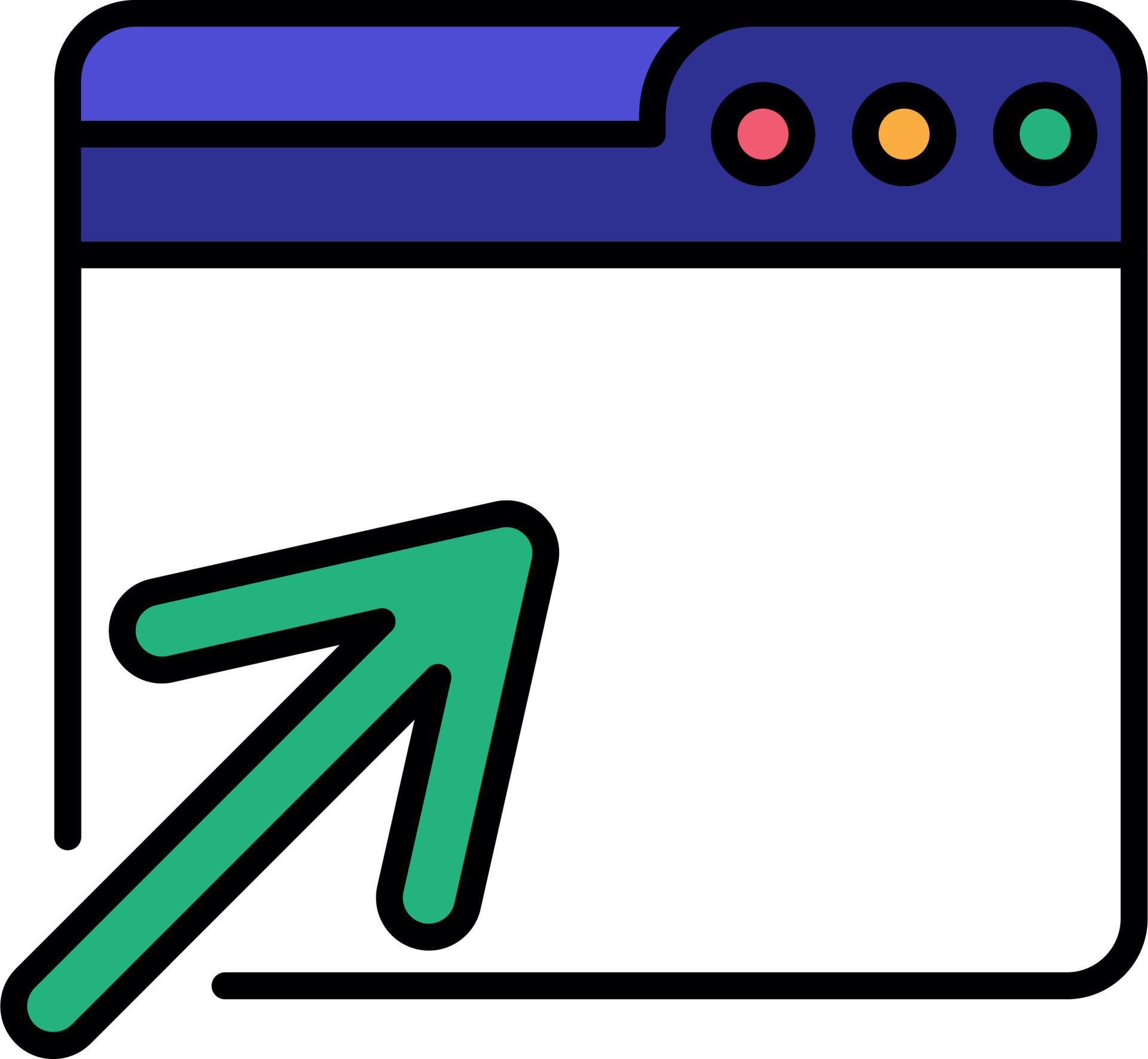 Web Open Window Vector Icon 20443236 Vector Art at Vecteezy