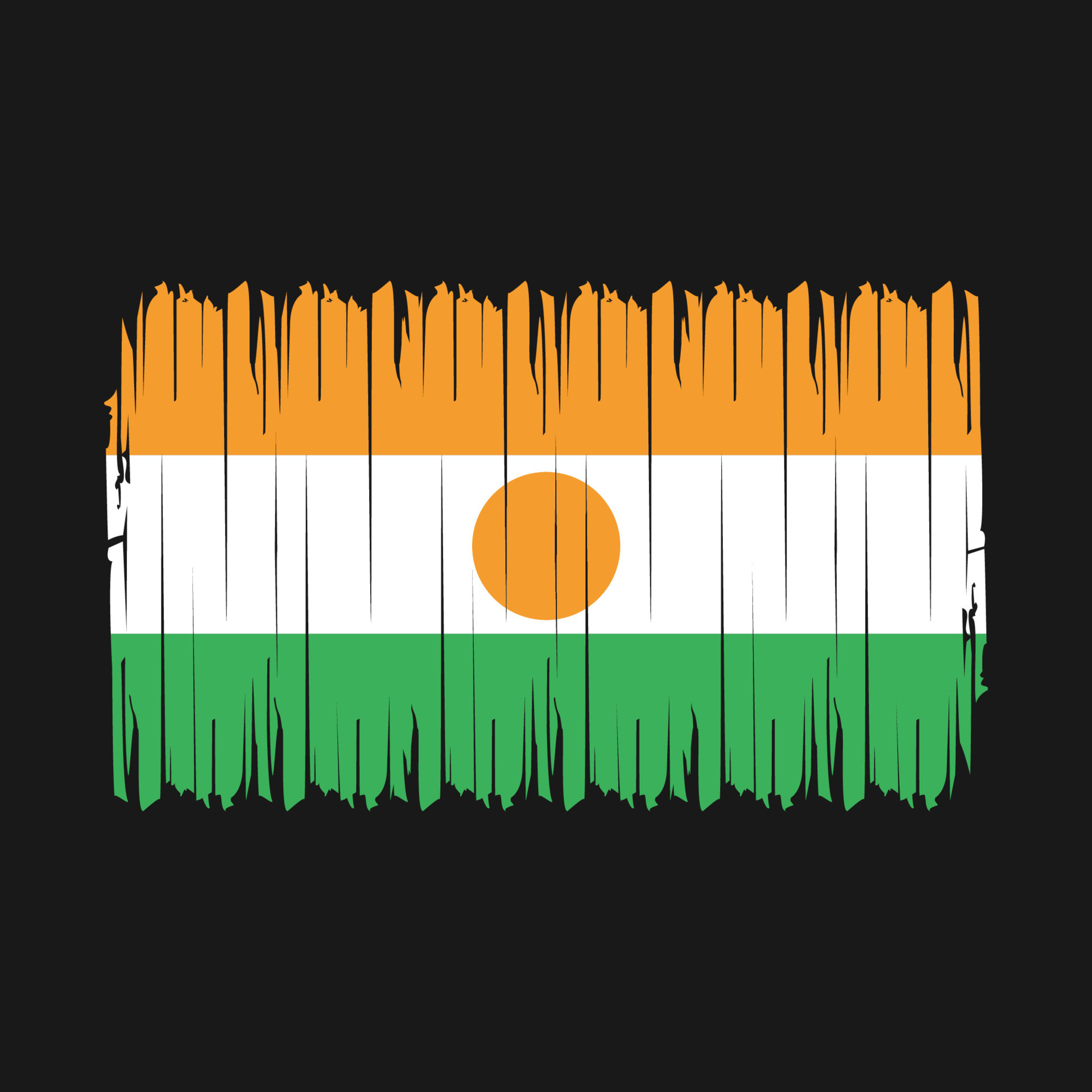 Niger Flag Brush Vector Illustration 20445846 Vector Art at Vecteezy