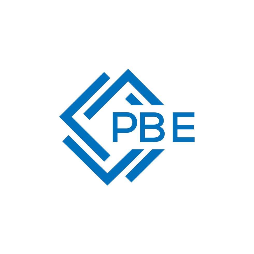 pbe creativo circulo letra logo concepto. pbe letra diseño.pbe letra logo diseño en blanco ...
