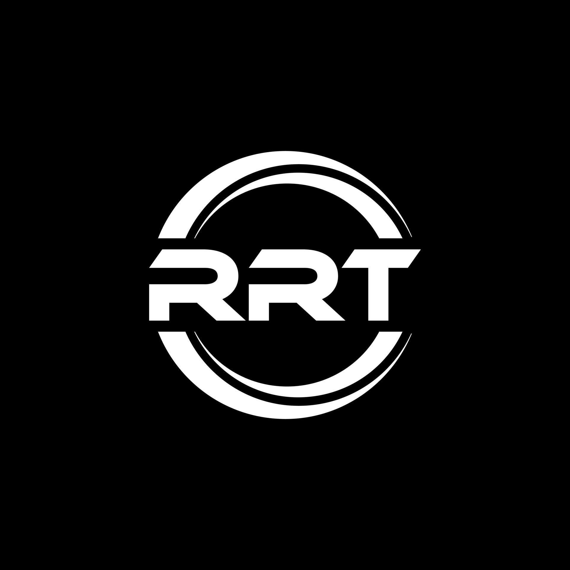 diseño del logotipo de la letra rrt en la ilustración. logotipo vectorial, diseños de caligrafía ...