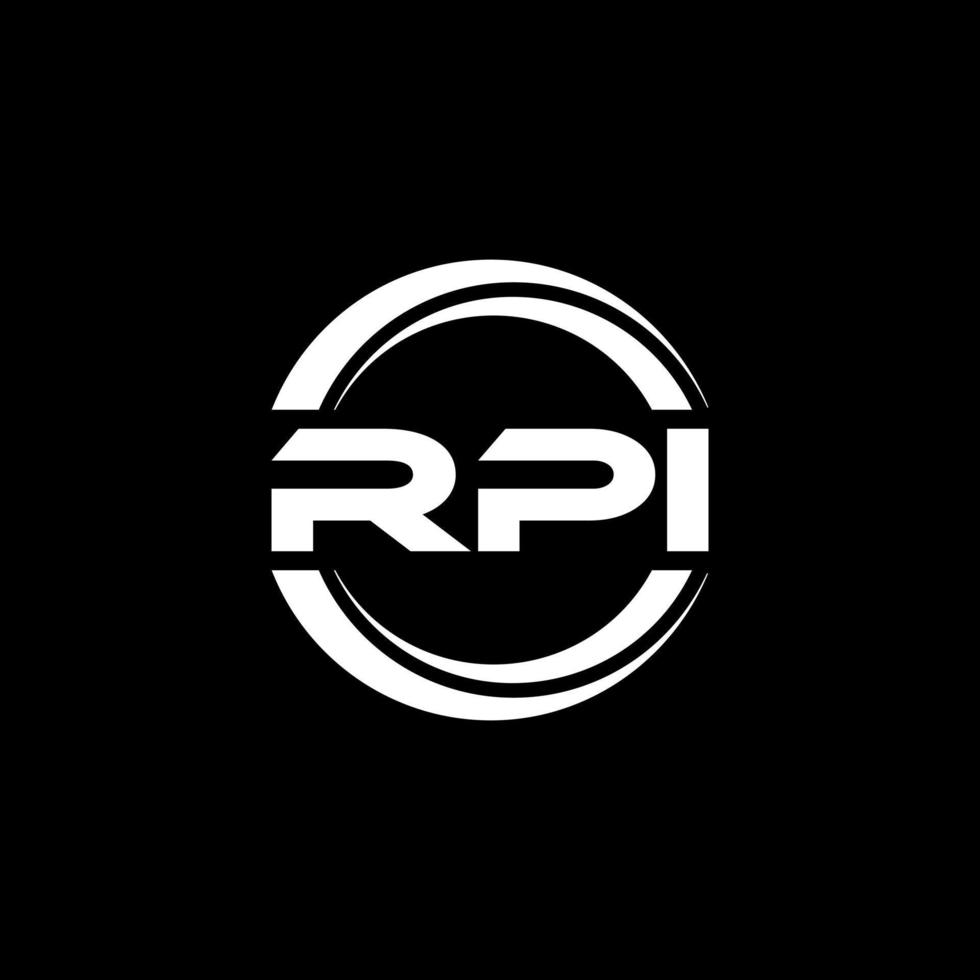 rpi letra logo diseño en ilustración. vector logo, caligrafía diseños para logo, póster ...