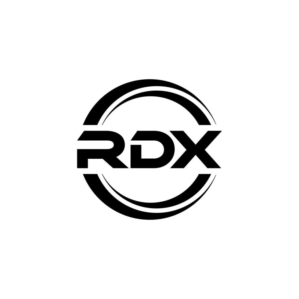 RDX letter logo design in illustration. Vector logo, calligraphy designs for logo, Poster ...