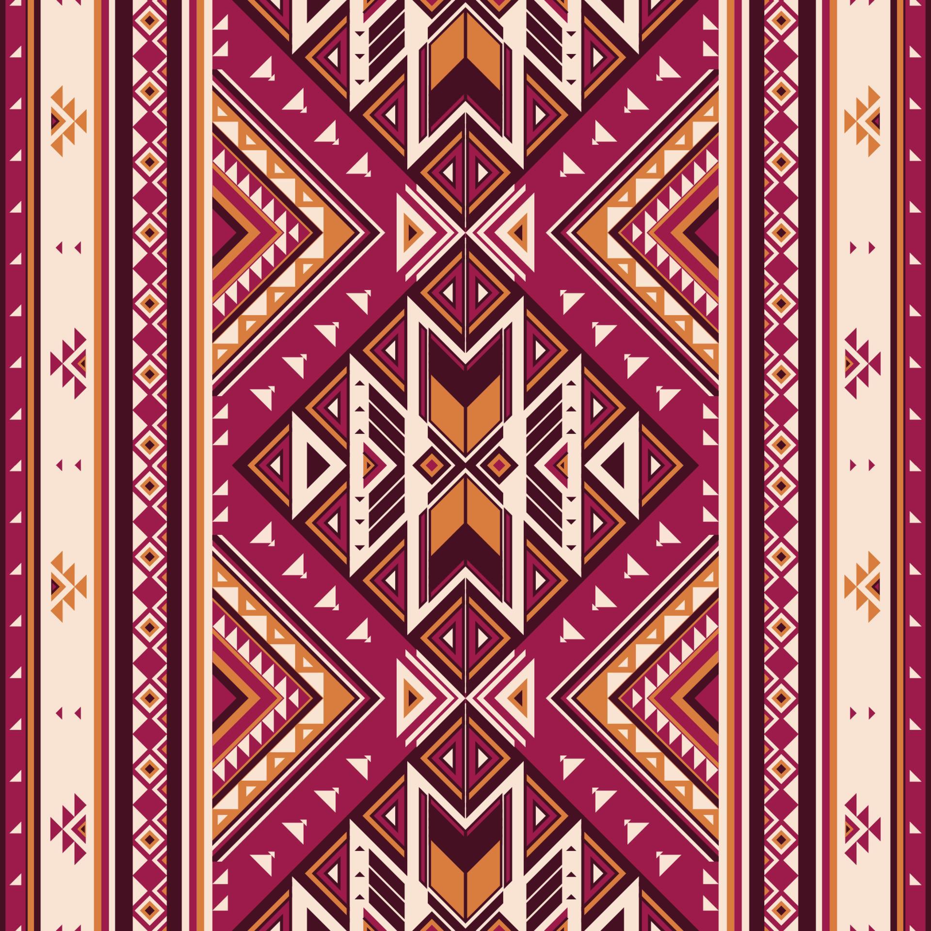 Native american indian ornament pattern geometric ethnic textile ...