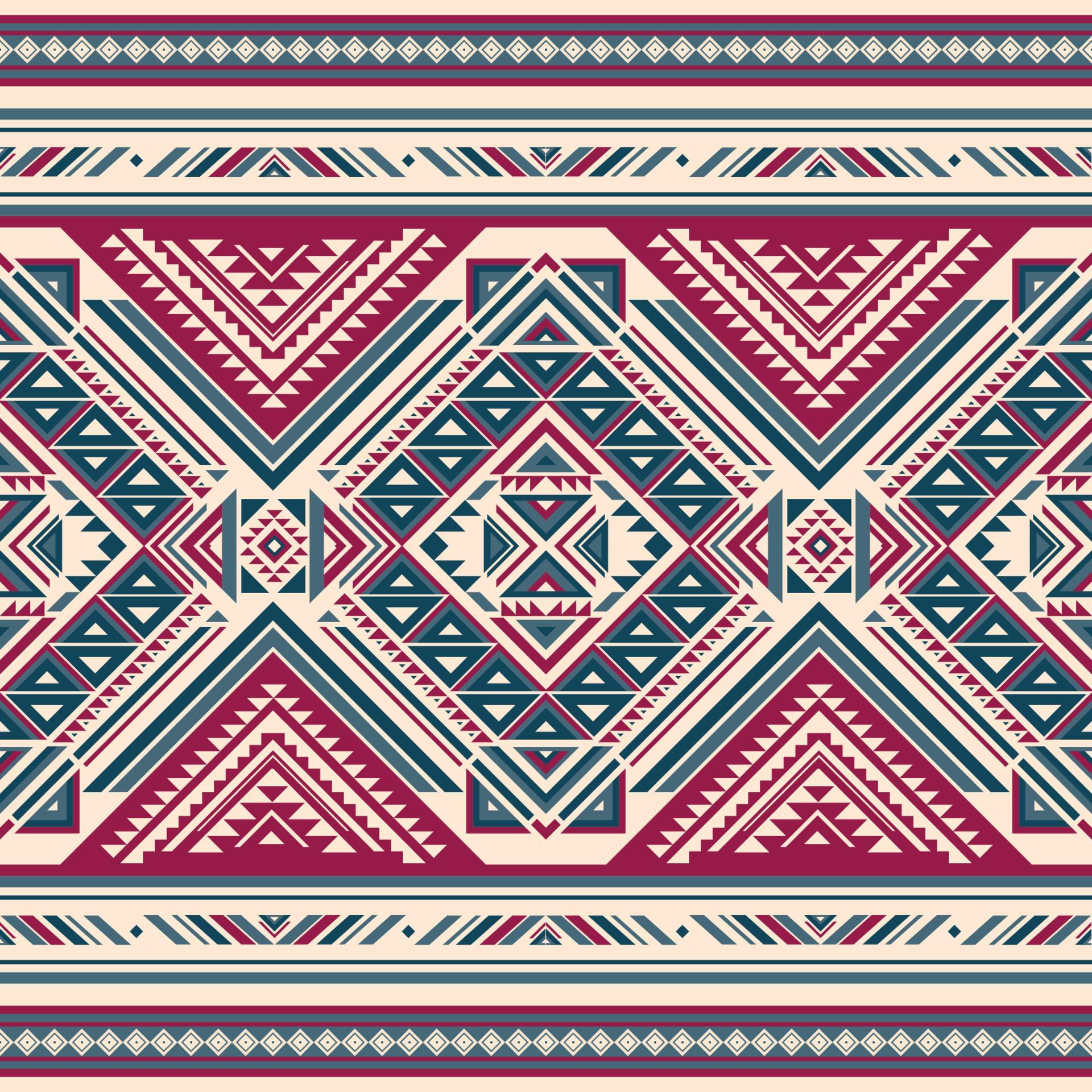 Native american indian ornament pattern geometric ethnic textile ...
