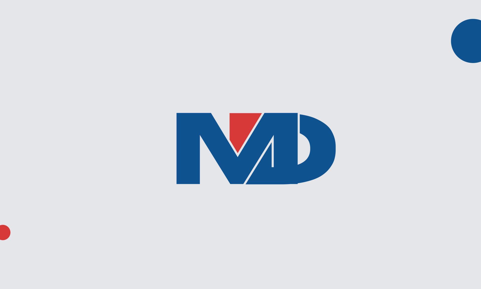 Alphabet letters Initials Monogram logo MD, DM, M and D 20456288 Vector Art at Vecteezy