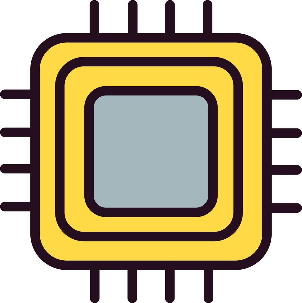 Processor Vector Icon 20459663 Vector Art at Vecteezy