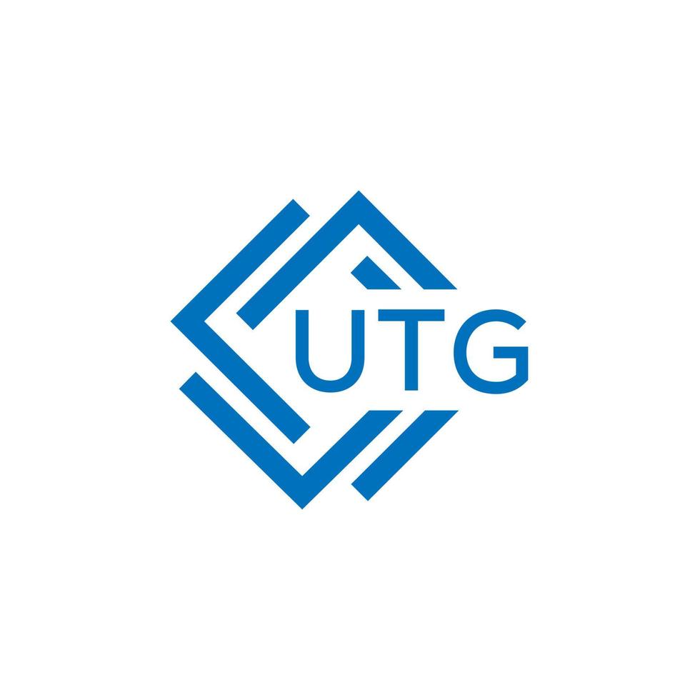 UTG technology letter logo design on white background. UTG creative initials technology letter ...