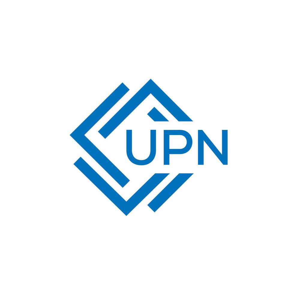 UPN technology letter logo design on white background. UPN creative initials technology letter ...