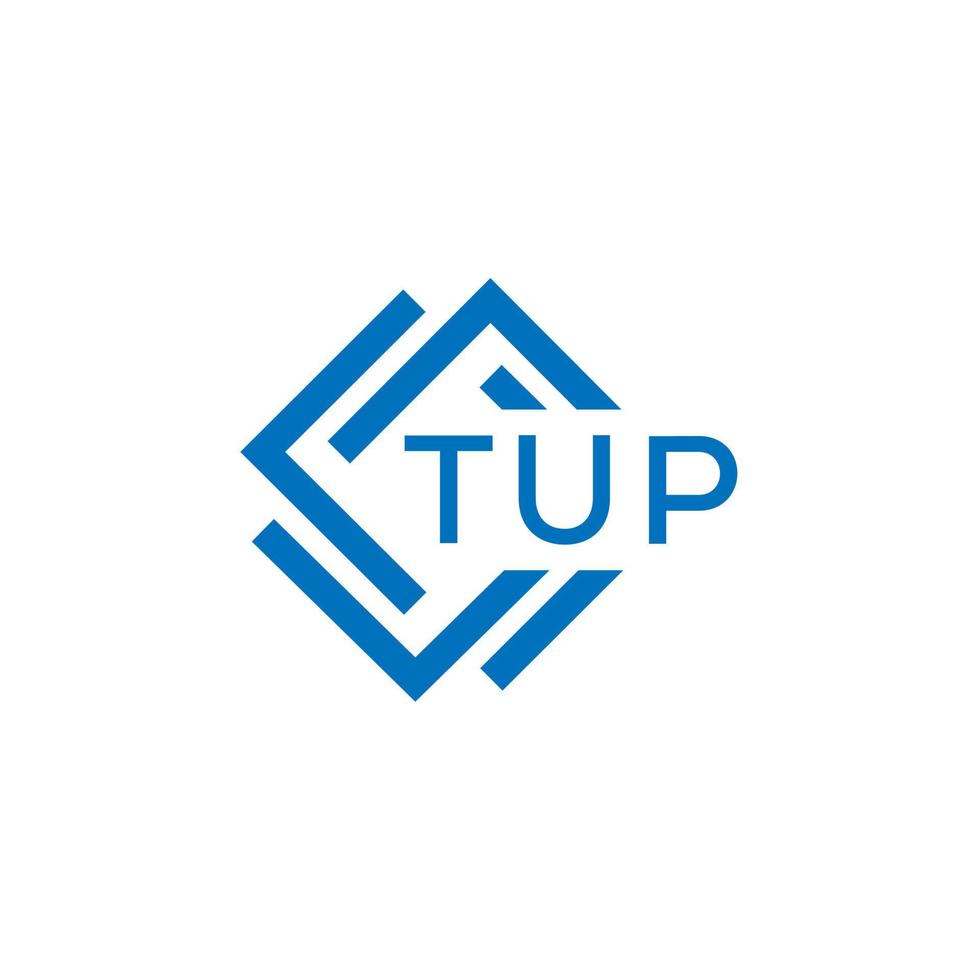 TUP technology letter logo design on white background. TUP creative initials technology letter ...
