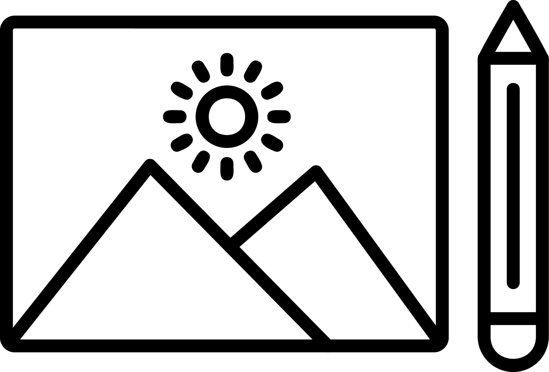 Drawing Vector Icon 20465878 Vector Art at Vecteezy