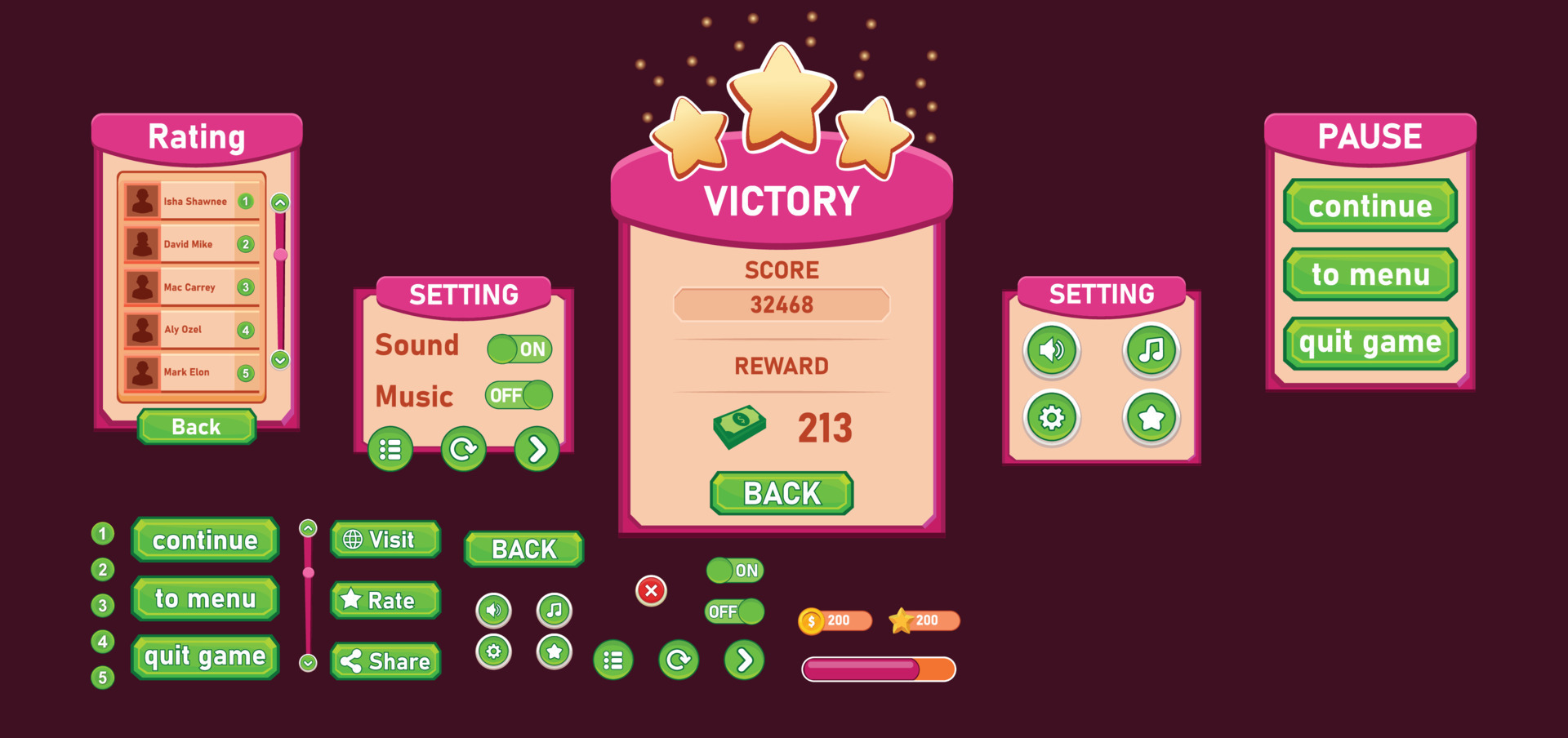 List of mobile games , Game UI kit , user interface ui - ux 20470770 ... List of mobile games , Game UI kit , user interface ui - ux 20470770 ...
