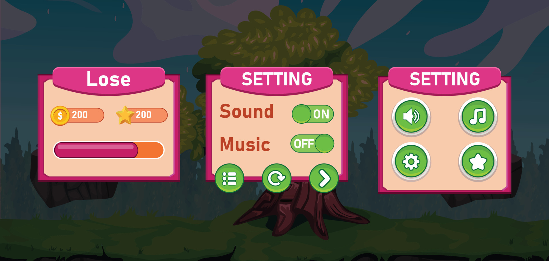List Of Mobile Games Game Ui Kit User Interface Ui Ux 20470779