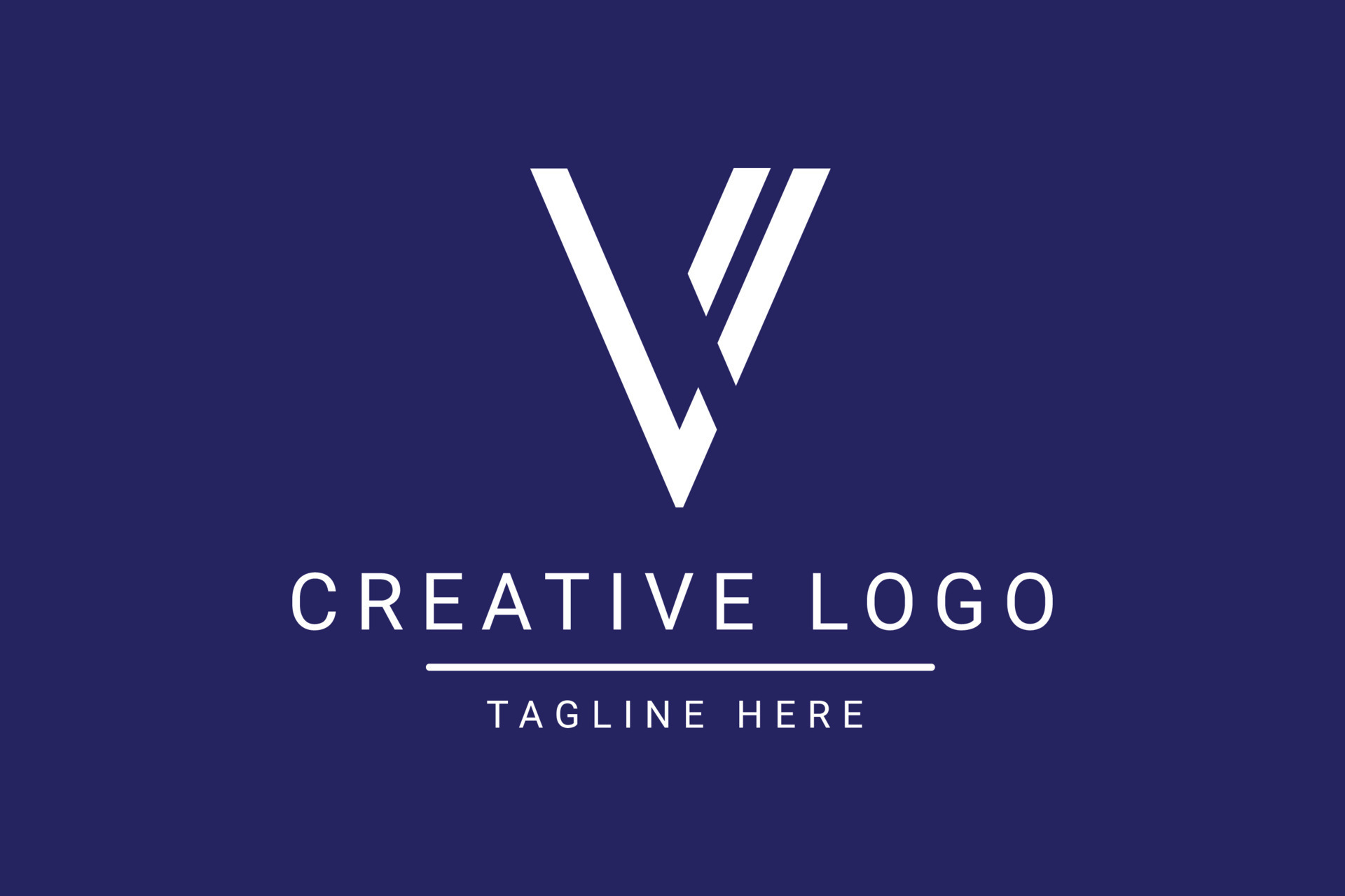 moderno creativo letra v vector logo diseño. minimalista plano línea logo diseño modelo ...