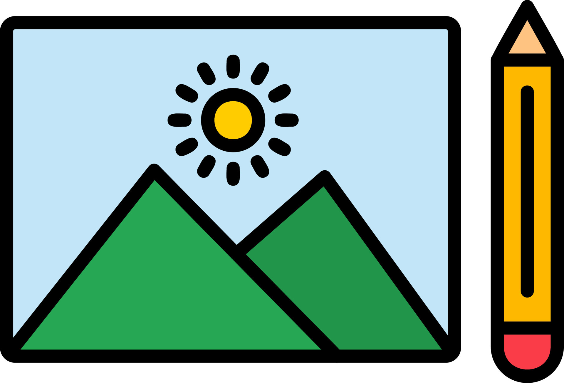 Drawing Vector Icon 20473719 Vector Art at Vecteezy