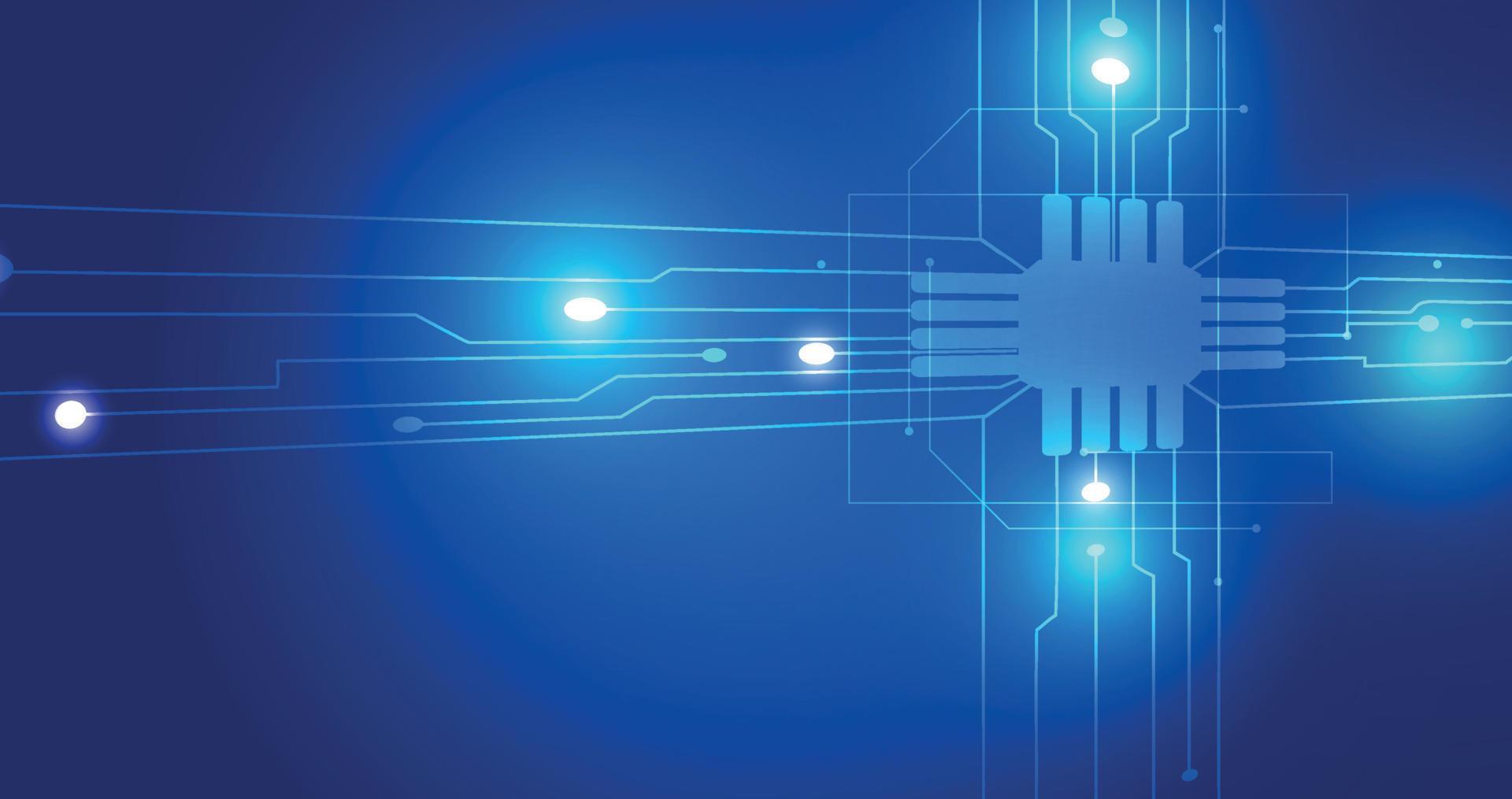 Abstract Technology Central Computer Processors Cpu Concept Printed Circuit Board Futuristic