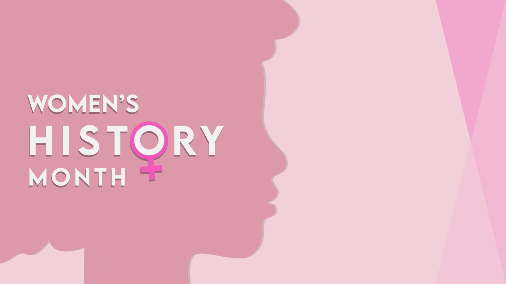 Womens History Month Womens Day Celebration Background Design On March 8th Vector Illustration