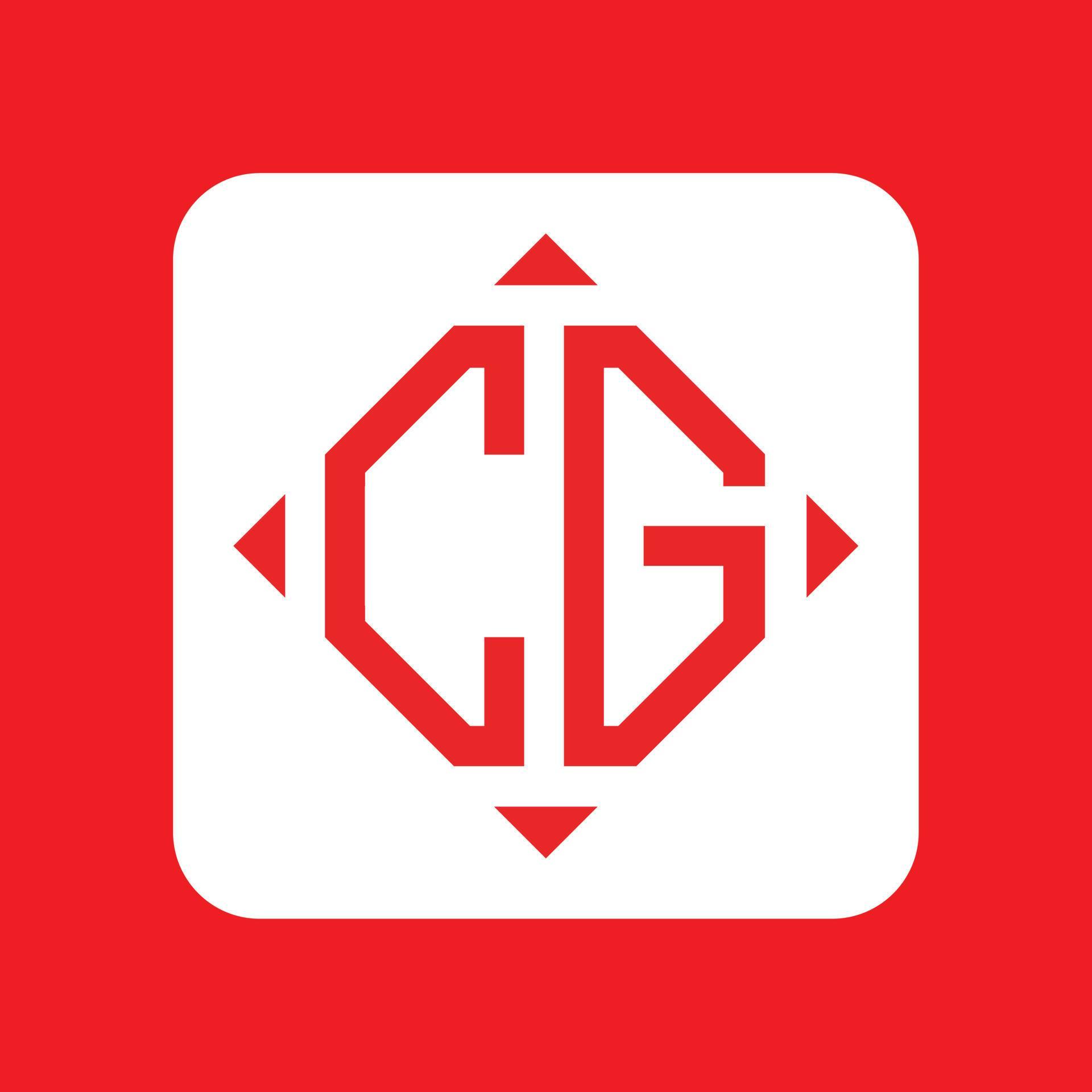 creativo sencillo inicial monograma cg logo diseños 20485477 Vector en Vecteezy