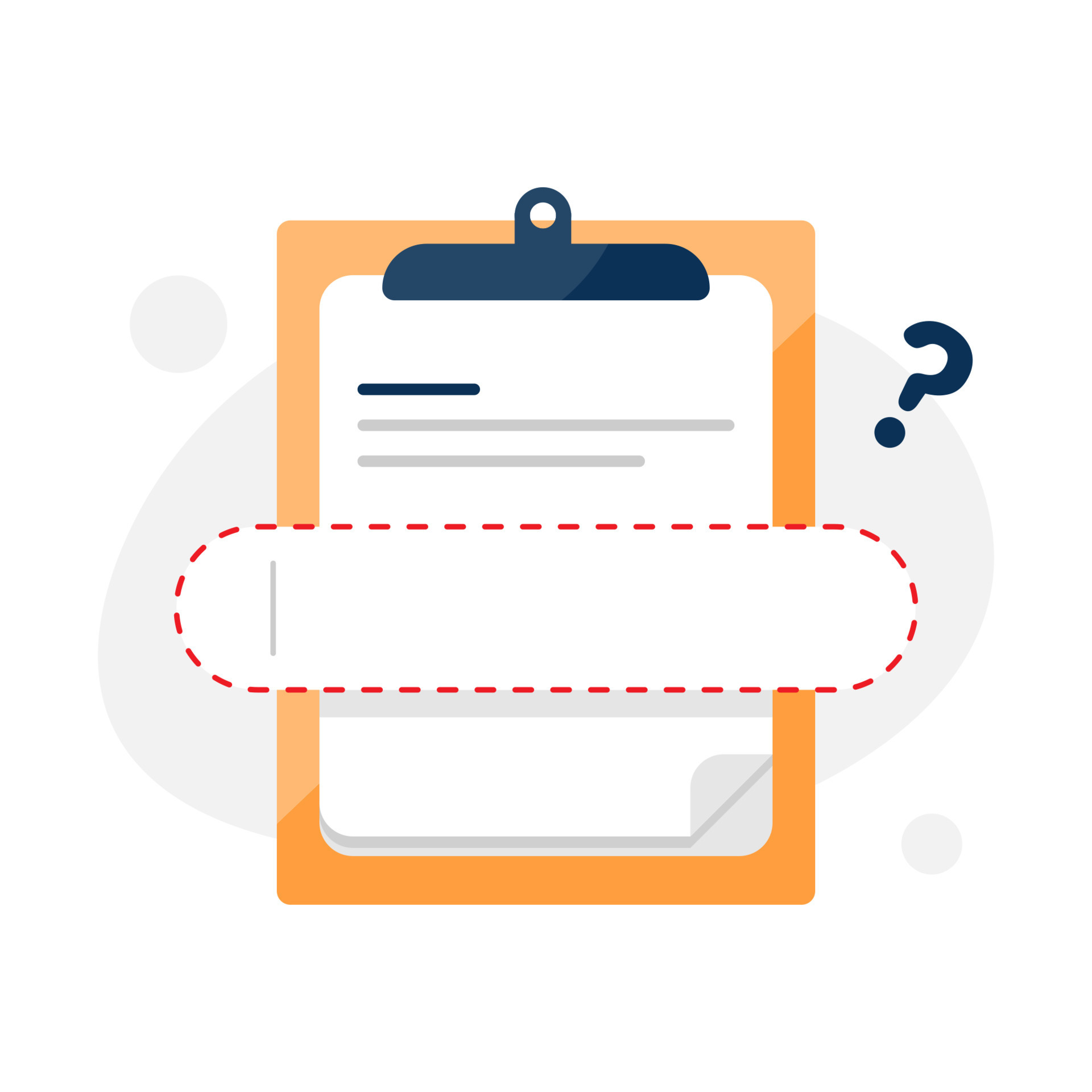 incomplete data information concept illustration flat design vector eps10. modern graphic ...