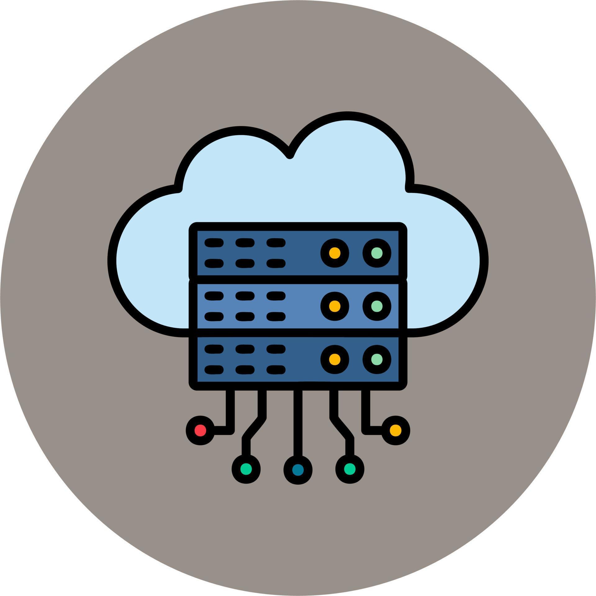 Cloud Data Vector Icon 20488140 Vector Art at Vecteezy