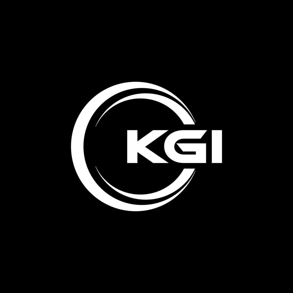 KGI letter logo design in illustration. Vector logo, calligraphy designs for logo, Poster ...